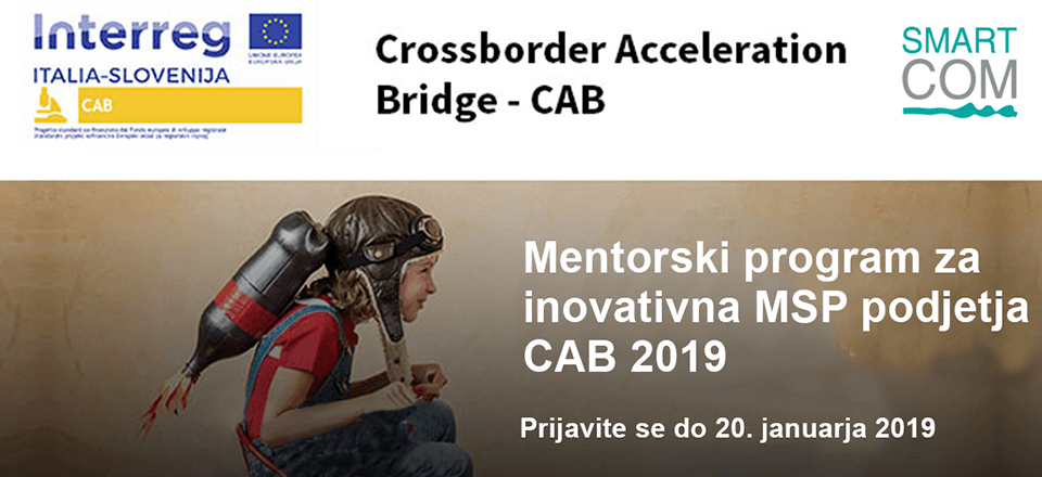 CAB RAZPIS za inovativna MSP PODJETJA 2019 | Smart Com